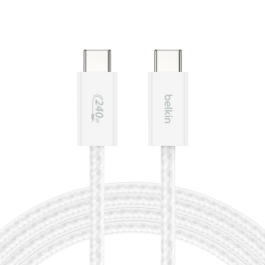 Belkin USB-C to USB-C Braided Cable (240W) - 3m - White Amac Pro